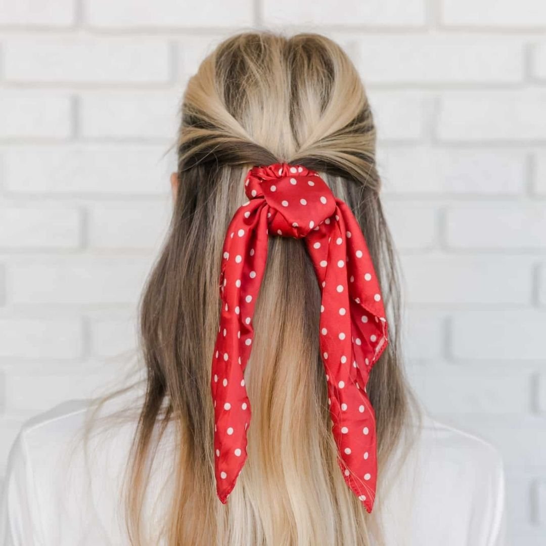 9 Scrunchie Hair styles for long & short Hair - Avvni The Store